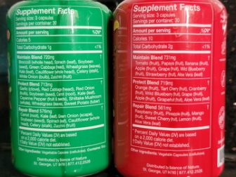 Texas Superfood vs Balance of Nature Fruits & Veggies