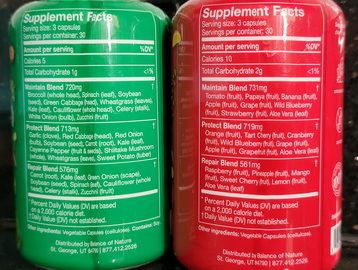 Texas Superfood vs Balance of Nature Fruits & Veggies